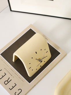 Modern Art Ceramic Table Clock, Artistic Decorative Gift Idea – More Angle