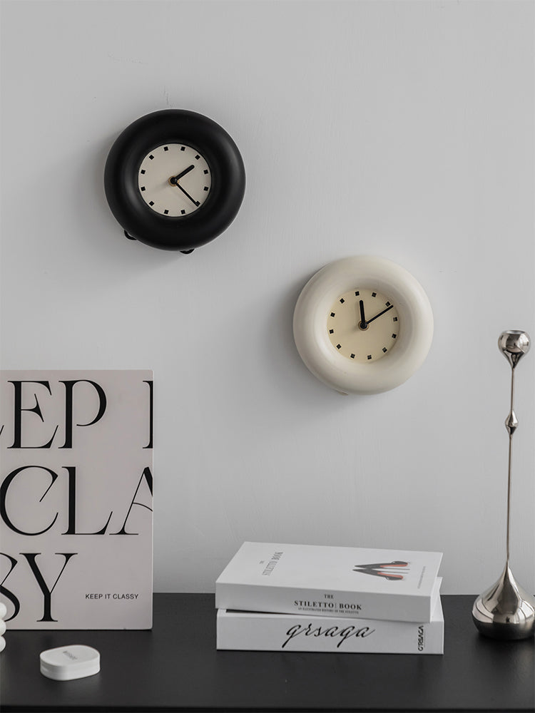 Modern Minimalist Art Round Desktop Clock, Decorative Wall Clock ...