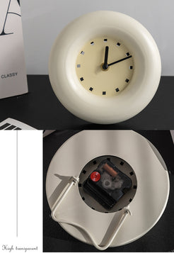 Modern Minimalist Art Round Desktop Clock, Decorative Wall Clock – More ...