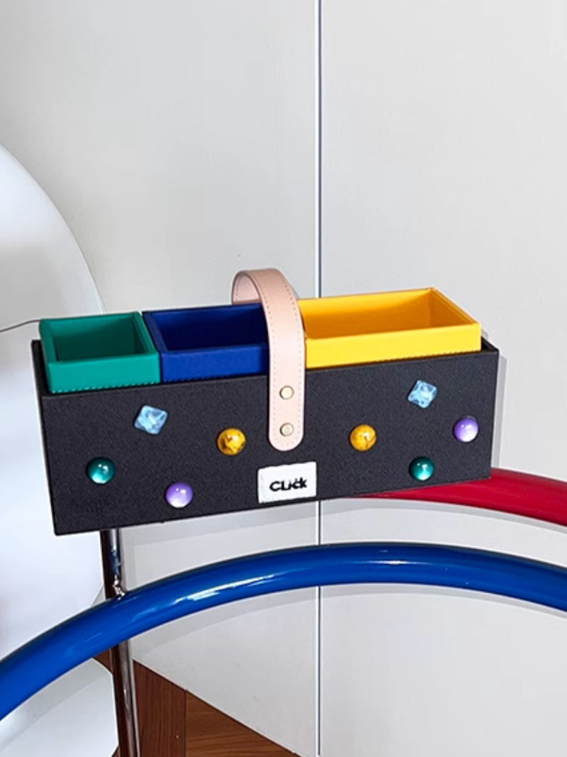 Multifunctional combination colorful desktop storage box – More Angle