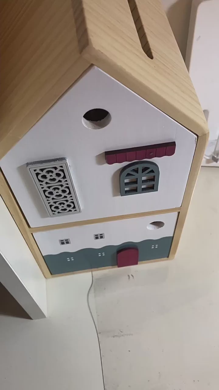 Japanese Simple Double-Story House Tissue Box, Drawer Storage Box, Per ...