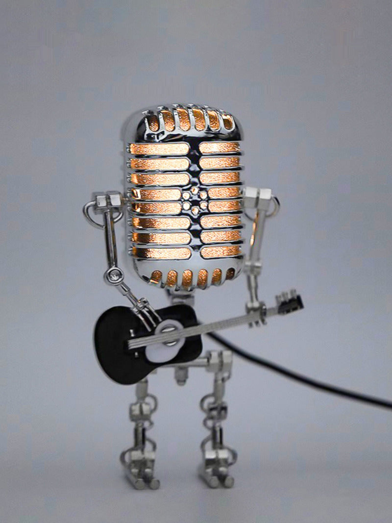 Punk Microphone Shaped Guitar Rock Singer Decorative Night Light – More ...