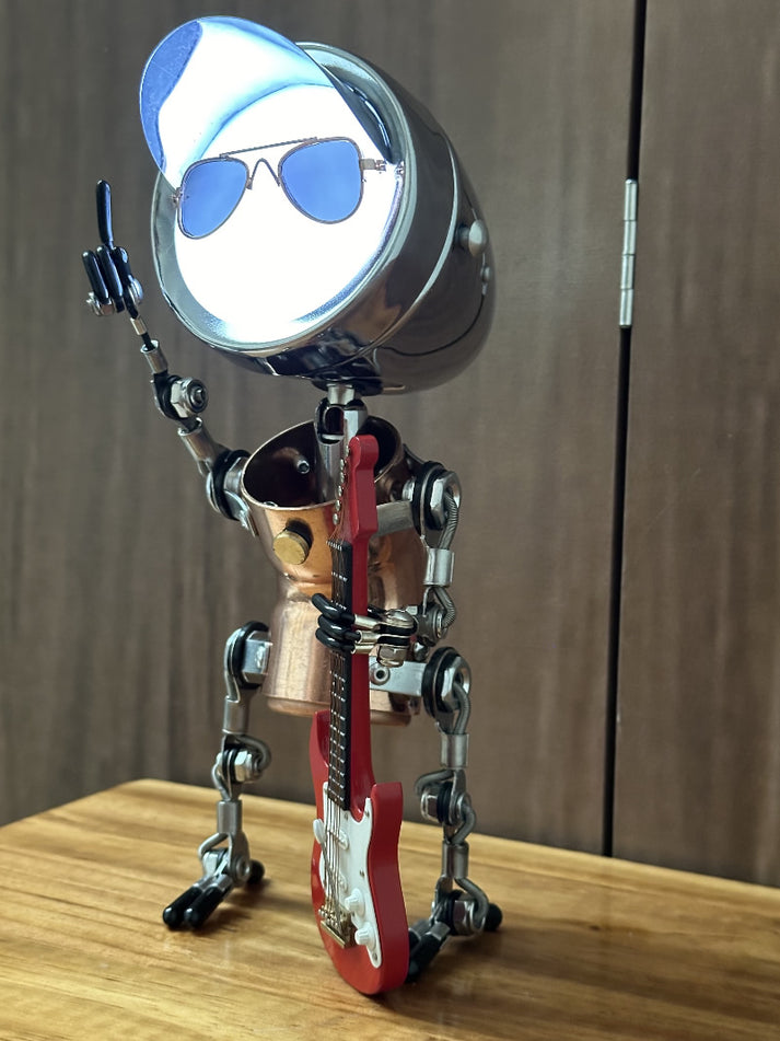 Punk Rock Robot Decorative Night Light, Amazing Music Art Ornaments ...