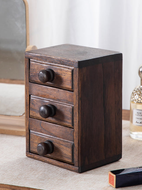 Retro Wooden Drawer Desktop Organizing Storage Box, Jewelry Box – More ...