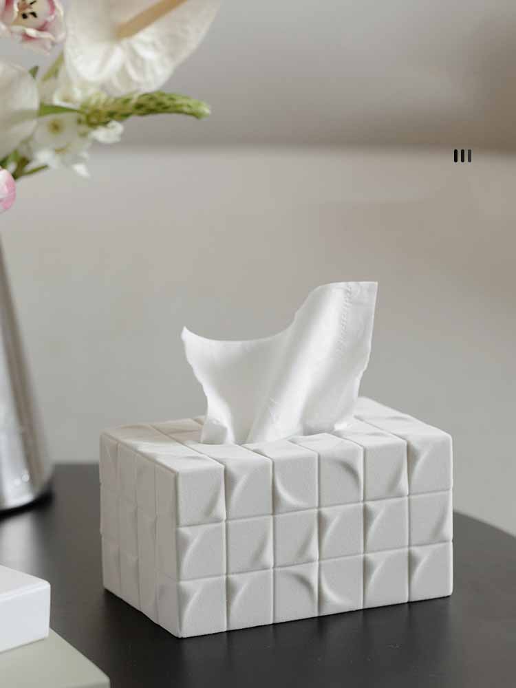 Simple Artistic Cube Ceramic Tissue Box, Rubik'S Cube Design Inspirati ...