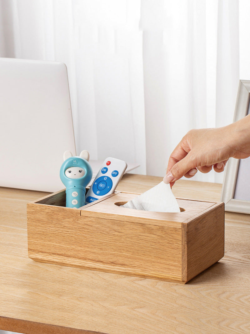 Simple Wooden Tissue Box, Desktop Storage Box – MoreAngle