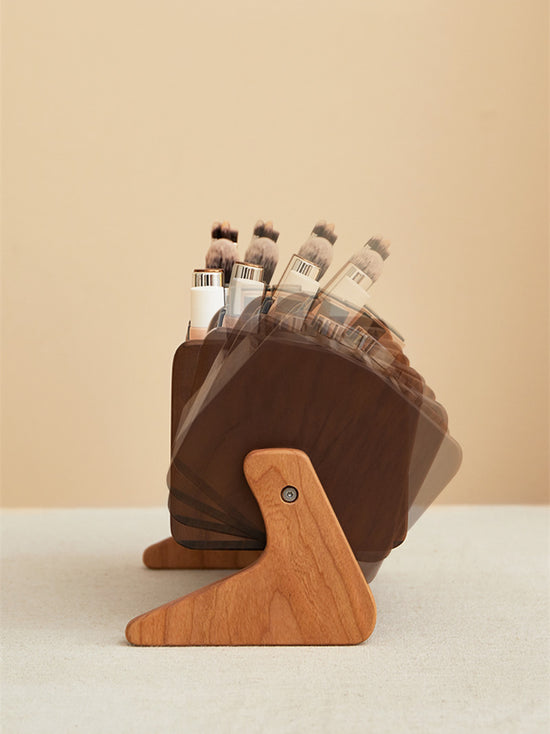 Solid Wood Desktop Organizer - Multi-Layer Storage Box for Jewelry, Co ...