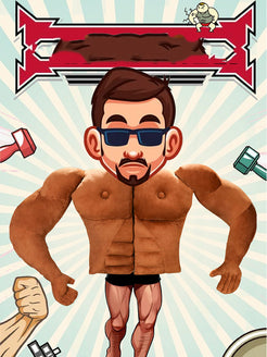 Strong Muscle Man Arm Plush Pillow - Unique Gift – More Angle