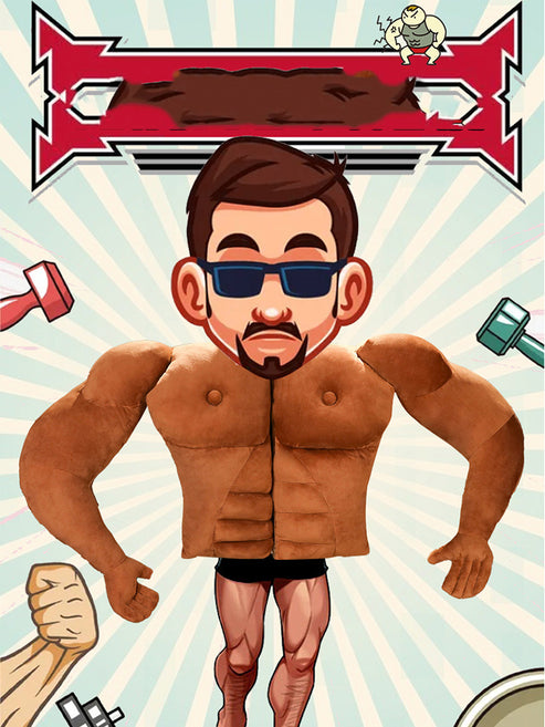 Strong Muscle Man Arm Plush Pillow - Unique Gift – More Angle