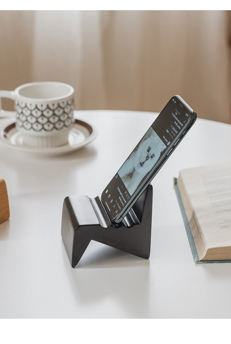 Unique adjustable angle wooden chair phone holder – MoreAngle