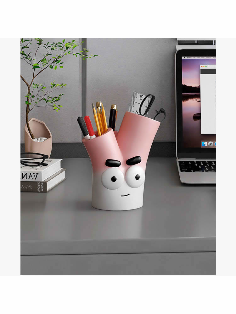 Whimsical Pen Holder - Cartoon Dolls Office Desk Organizer,Creative Gi ...