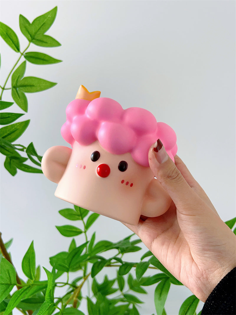 Whimsical Pink Cartoon Pen Holder - Office Desktop Organization – More ...