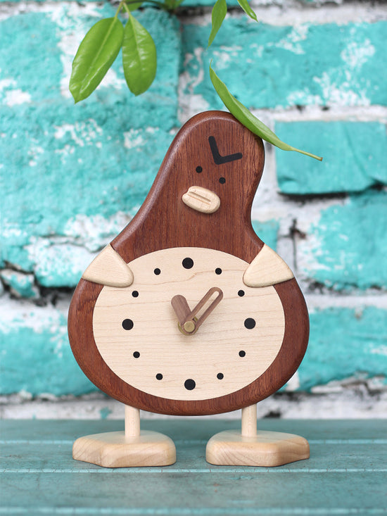 Wooden Big Strange Bird Table Clock, Home Office Ornaments, Creative G ...