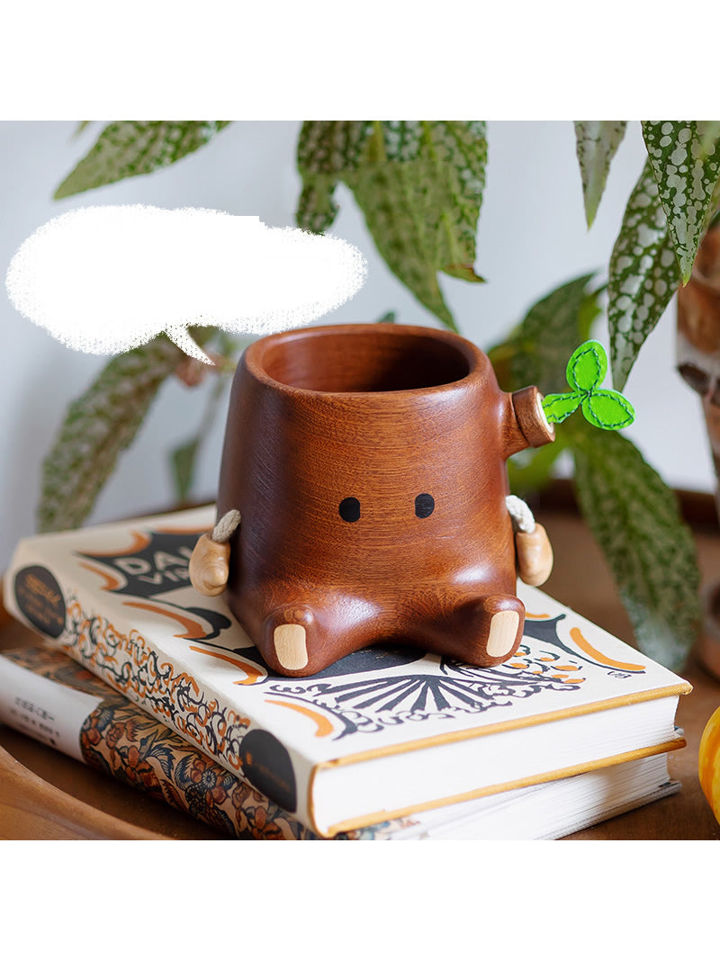 Wooden Cute Doll Organize Pen Holder, Creative Office Study Gift – More ...