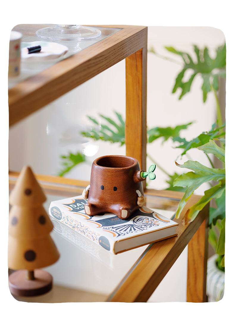 Wooden Cute Doll Organize Pen Holder, Creative Office Study Gift – More ...